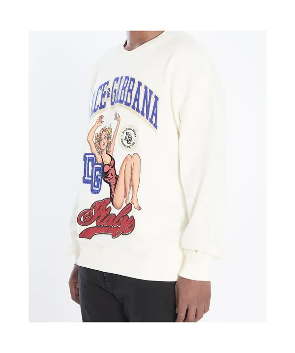 Dolce & Gabbana Cotton Graphic-print Sweatshirt