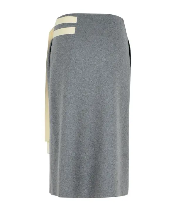 JIL SANDER Wrap Designed A-line Midi Skirt