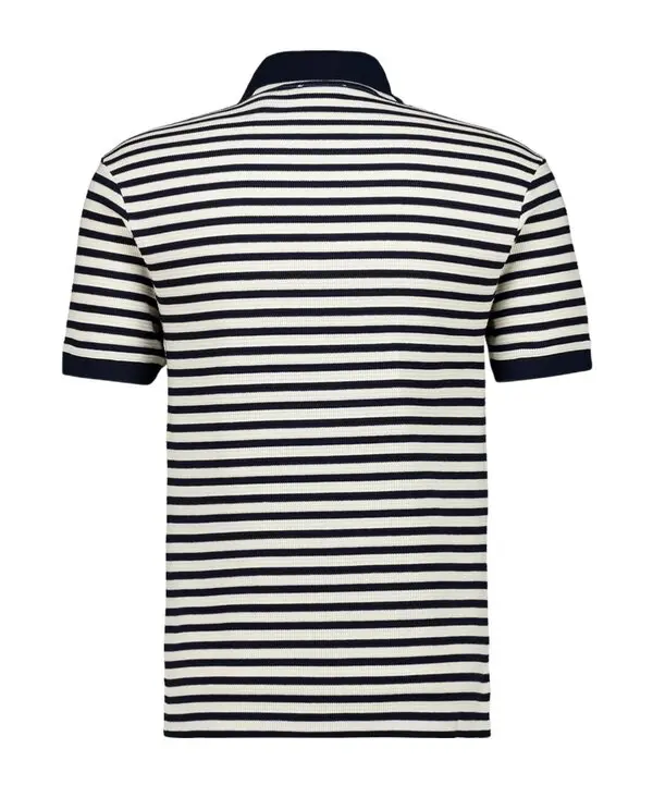 Alexander McQueen Short Sleeved Striped Polo Shirt
