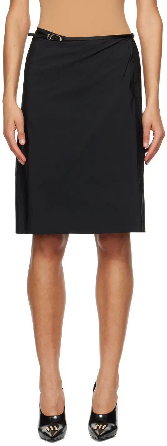 Givenchy Voyou Wrap Skirt - Black