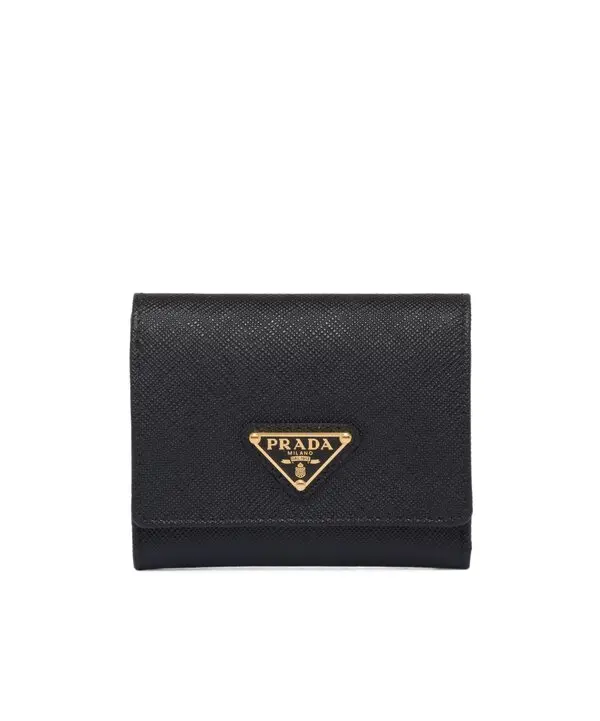 Prada Small Saffiano Leather Wallet - Black
