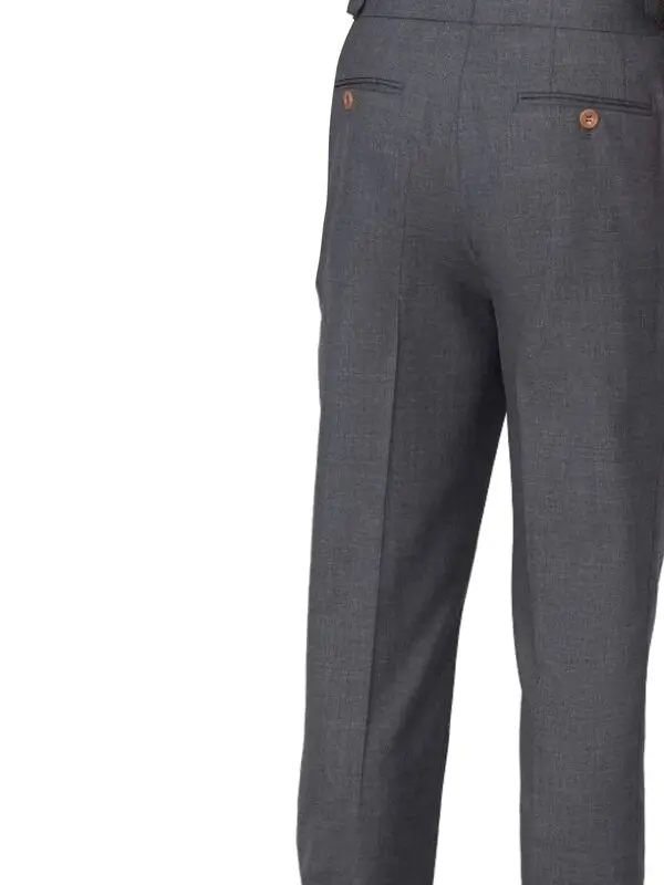 Brunello Cucinelli Pressed-crease Tapered Trousers