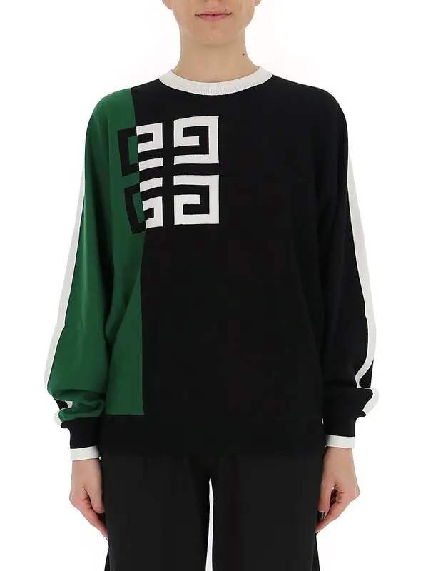 Givenchy Color Block Wool Sweater - White