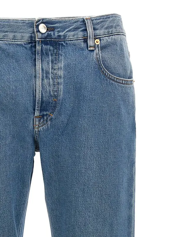 Gucci Straight-leg Jeans With Webbing Detail