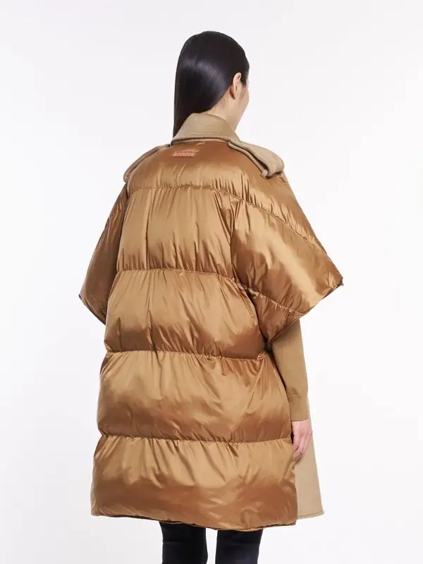 Max Mara Double-breasted Cape With Padded Sleeves