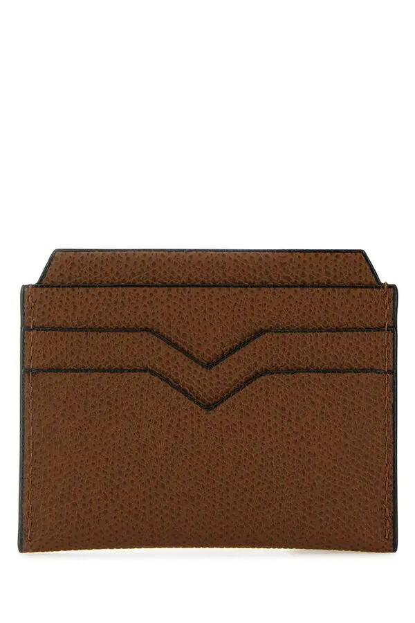 VALEXTRA Multi-slot Cardholder Pouch - Brown