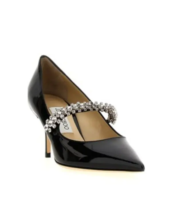 JIMMY CHOO Jewel Strap Pointed Toe Pumps