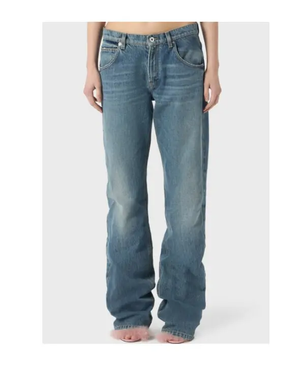 Blumarine Logo Printed Straight-leg Jeans