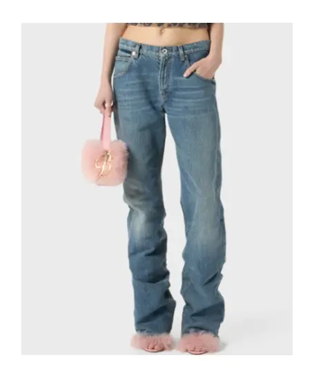 Blumarine Logo Printed Straight-leg Jeans
