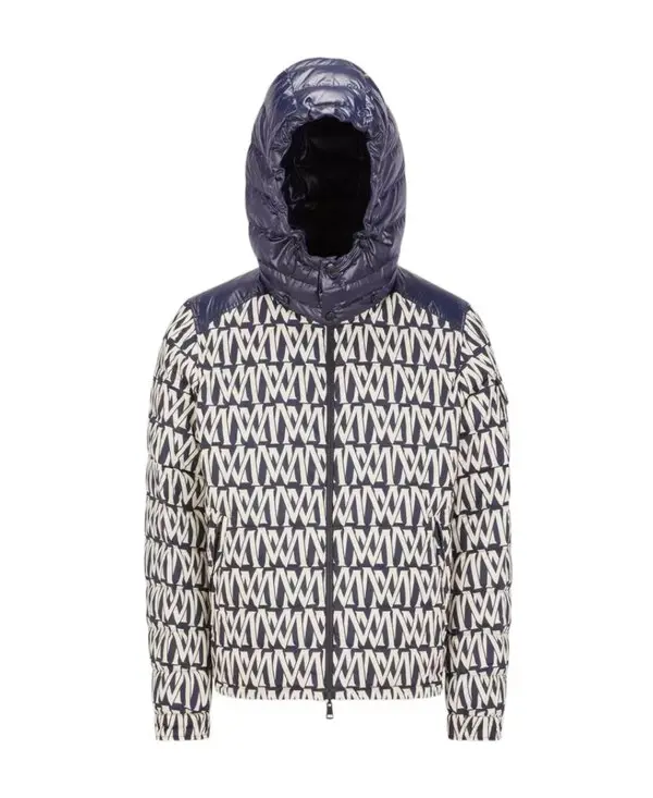 Moncler All-over Logo Reversible Puffer Jacket