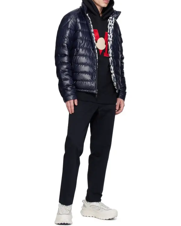 Moncler All-over Logo Reversible Puffer Jacket