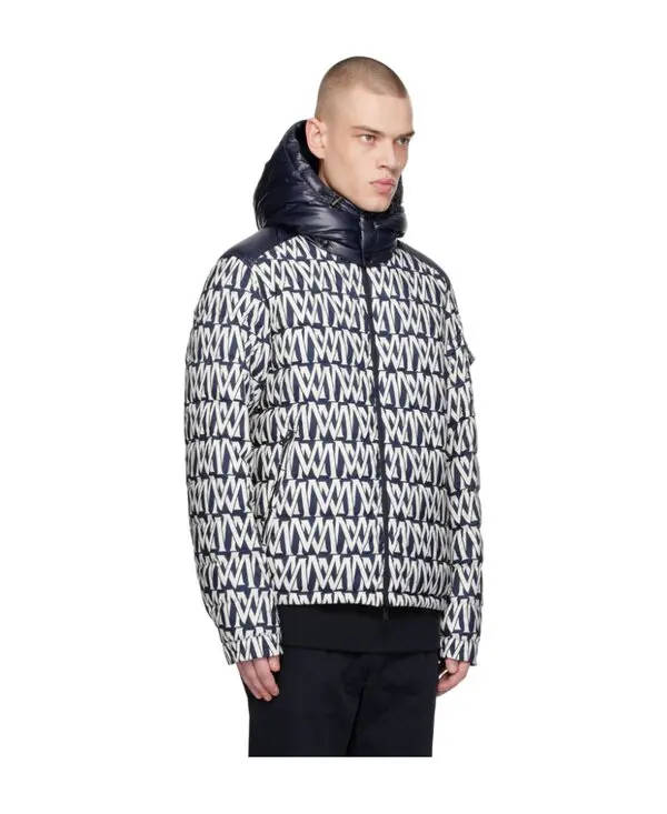 Moncler All-over Logo Reversible Puffer Jacket