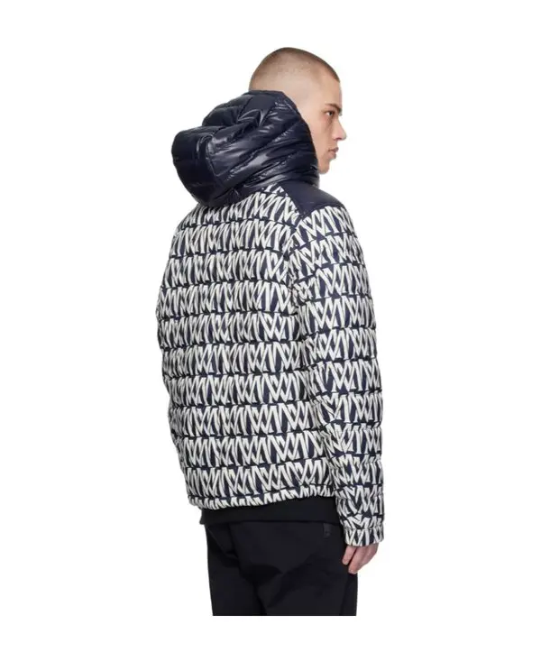 Moncler All-over Logo Reversible Puffer Jacket