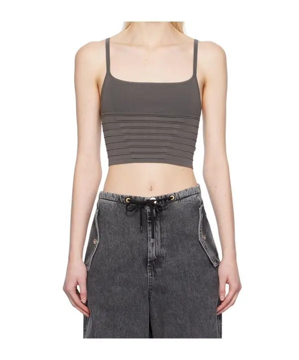 DION LEE Ventral Compact Cropped Top - Mercury