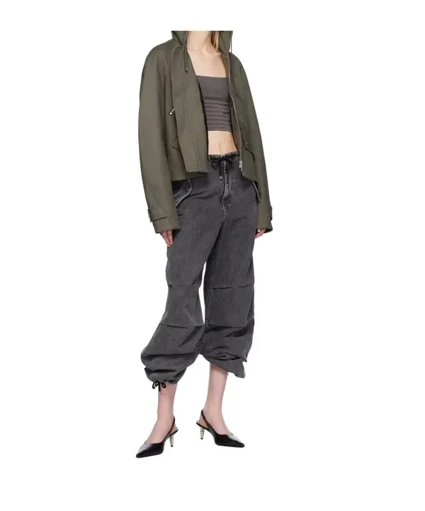 DION LEE Ventral Compact Cropped Top - Mercury
