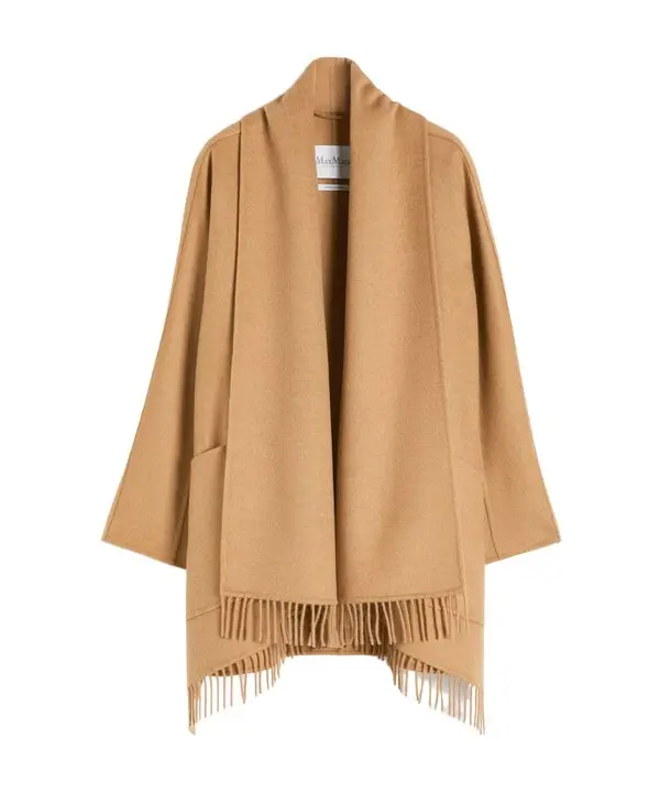 Max Mara Abilita Fringed Belted Coat - Camel