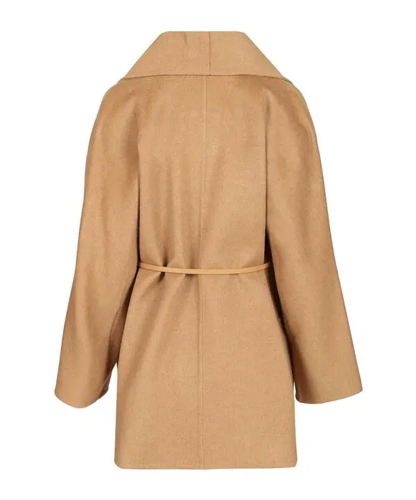 Max Mara Abilita Fringed Belted Coat - Camel