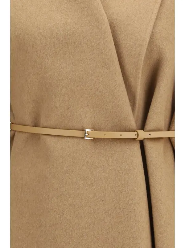 Max Mara Abilita Fringed Belted Coat - Camel