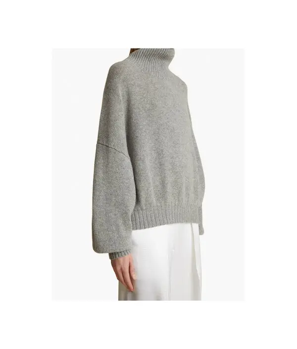 Khaite Morris Roll Neck Jumper - Granite