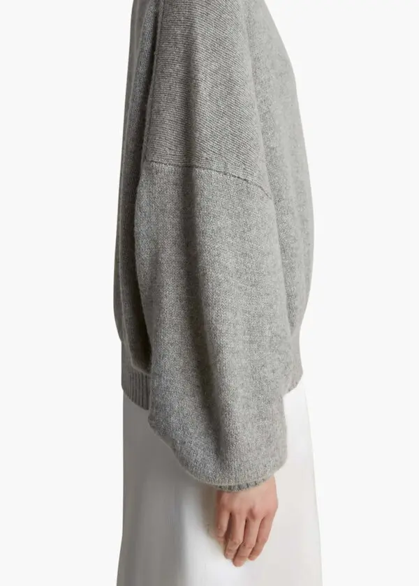 Khaite Morris Roll Neck Jumper - Granite