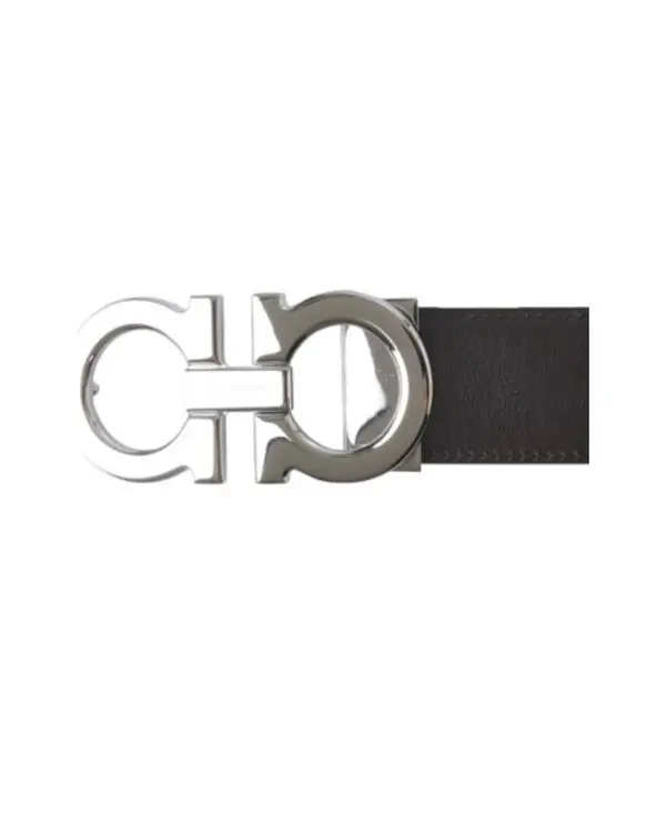 FERRAGAMO Gancini Buckle Belt - Black