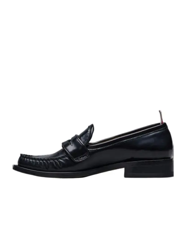 Thom Browne Varsity Slip-on Penny Loafers - Black