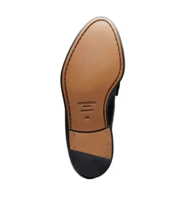Thom Browne Varsity Slip-on Penny Loafers - Black