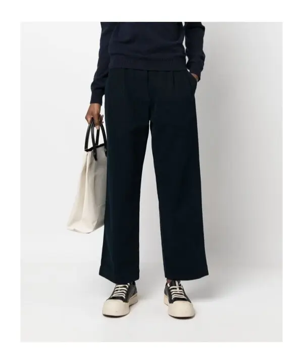 A.p.c. Pleated Cotton Wide-leg Trousers