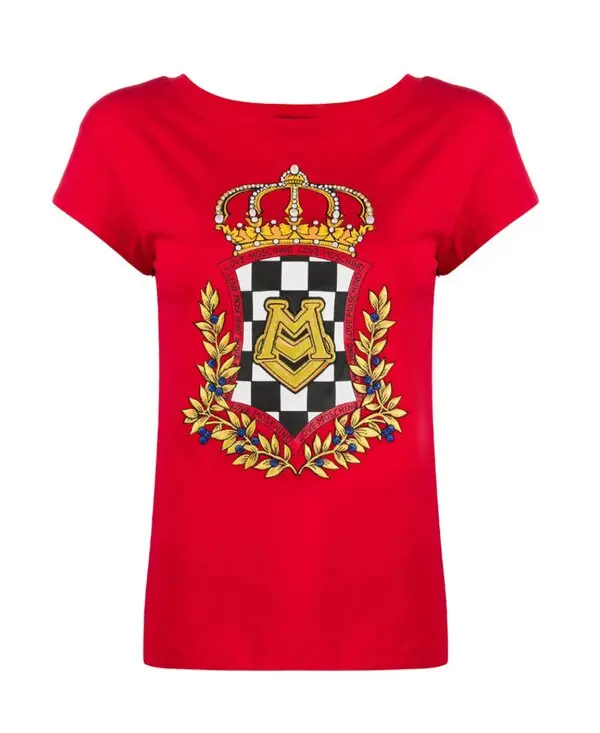 Moschino Badge Printed T-shirt