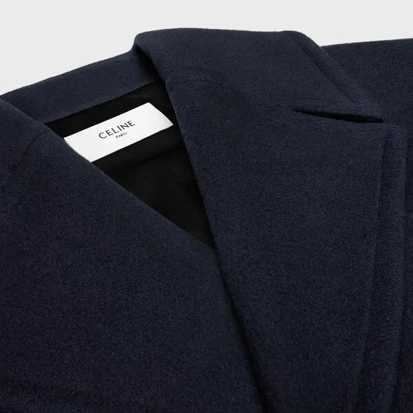 Celine Long Wool Felt Peacoat
