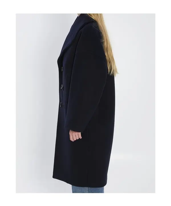 Celine Long Wool Felt Peacoat