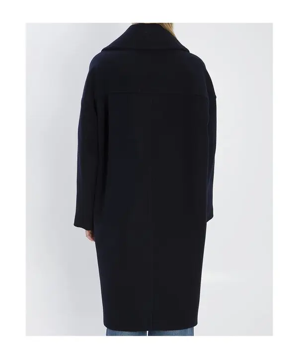 Celine Long Wool Felt Peacoat
