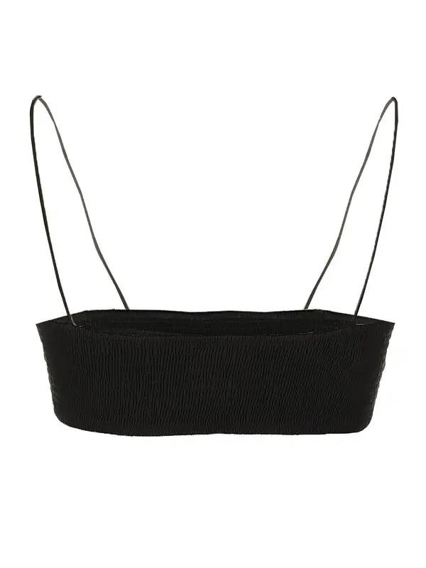 TOTEME Smocked Triangle Bikini Top