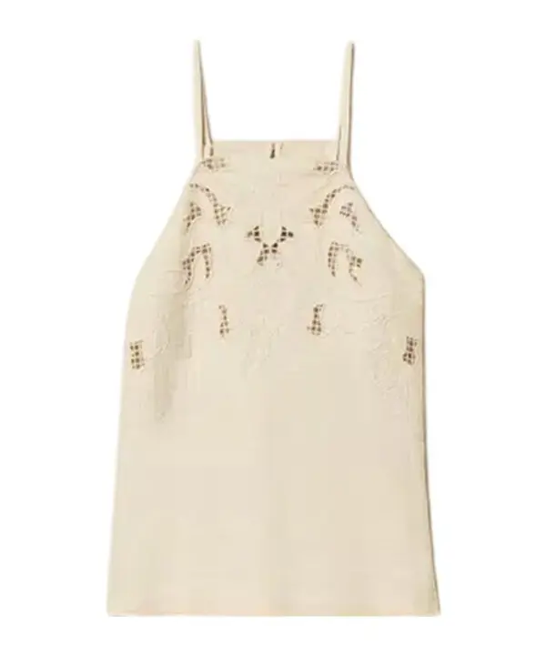 TWINSET Embroidered Sleeveless Top - No