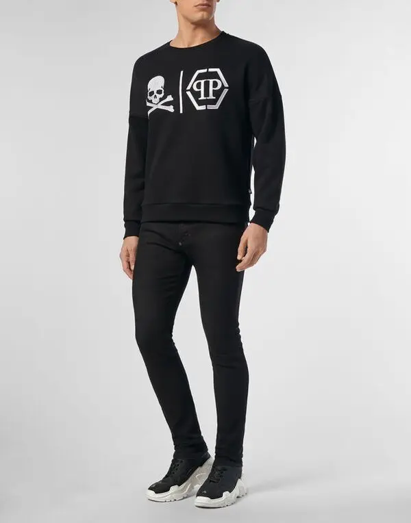 Philipp Plein Skull & Pp Logo Sweatshirt