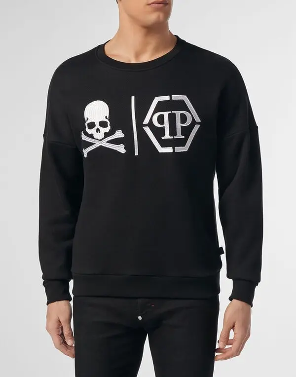 Philipp Plein Skull & Pp Logo Sweatshirt