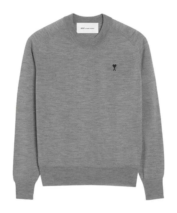 Ami De Coeur Crewneck Sweater - Grey