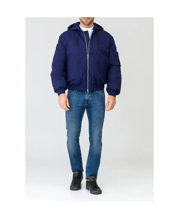 Off-White Embroidered Logo Hooded Jacket
