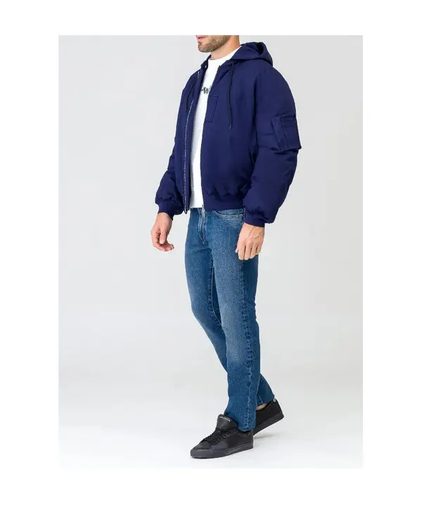 Off-White Embroidered Logo Hooded Jacket
