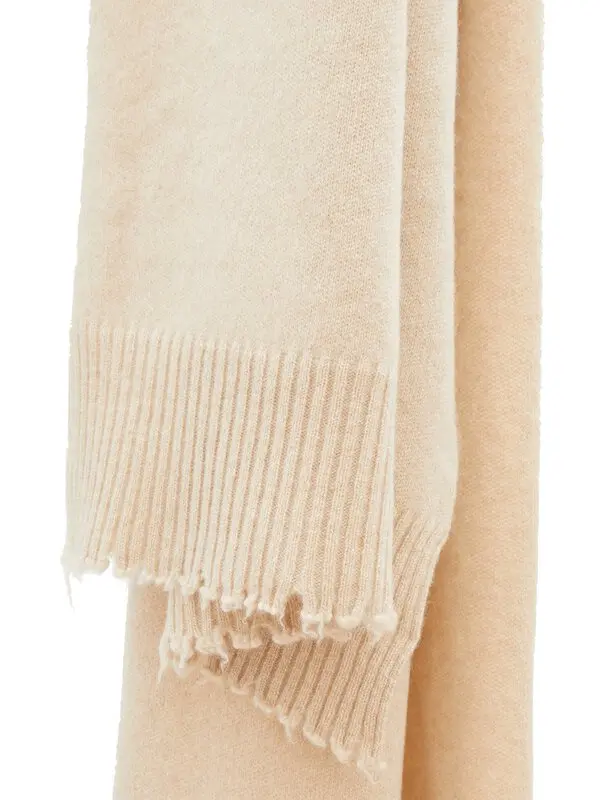 UMA WANG Patch Fringed Scarf