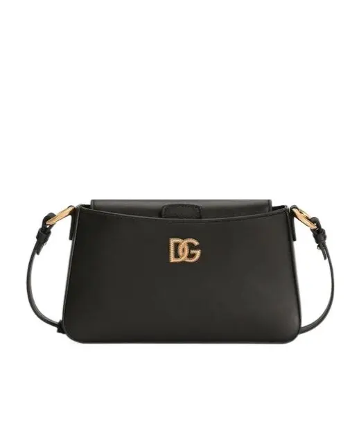 Dolce & Gabbana Dolce Gabbana Logo Plaque Phone Bag - Black