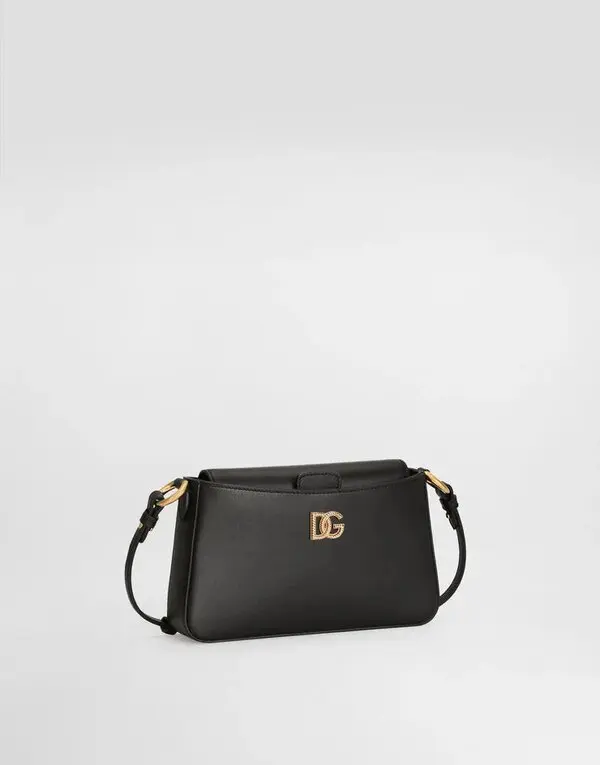 Dolce & Gabbana Dolce Gabbana Logo Plaque Phone Bag - Black