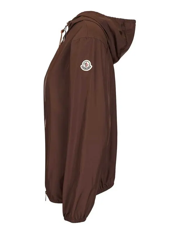 Moncler Fegeos Zip-up Hooded Jacket - Brown