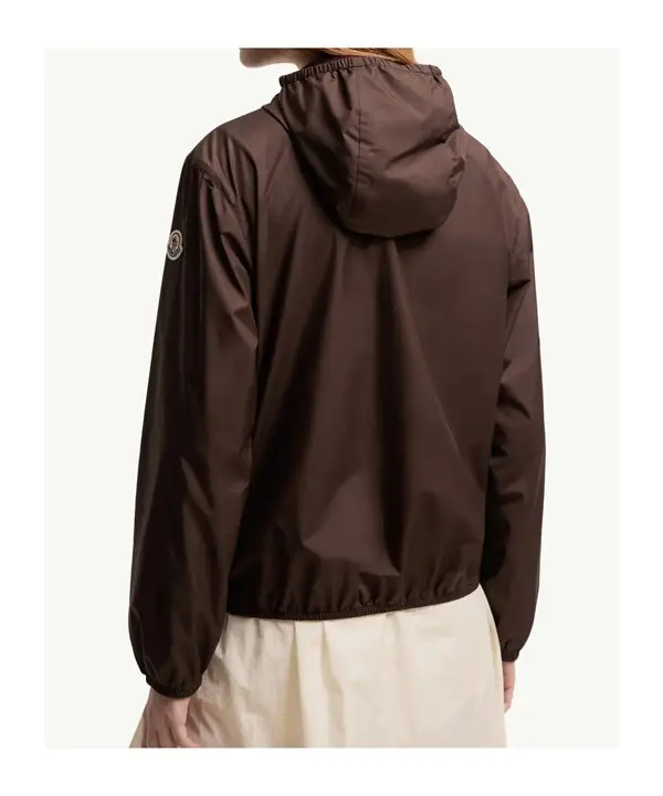 Moncler Fegeos Zip-up Hooded Jacket - Brown