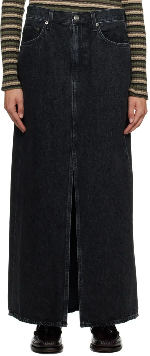 AGOLDE Belt Loop Skirt With Slits