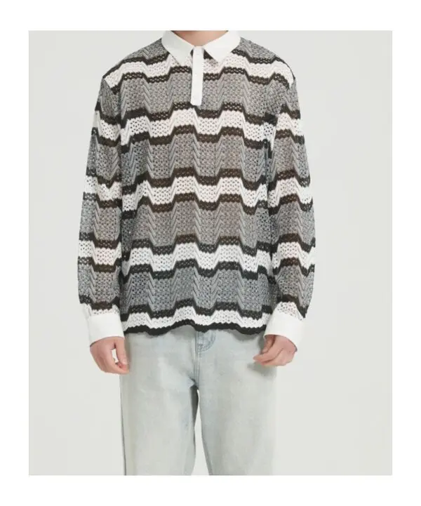 Marissa Chiara Striped Polo Shirt