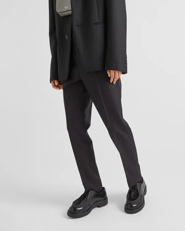 Prada Tapered-leg Trousers - Black