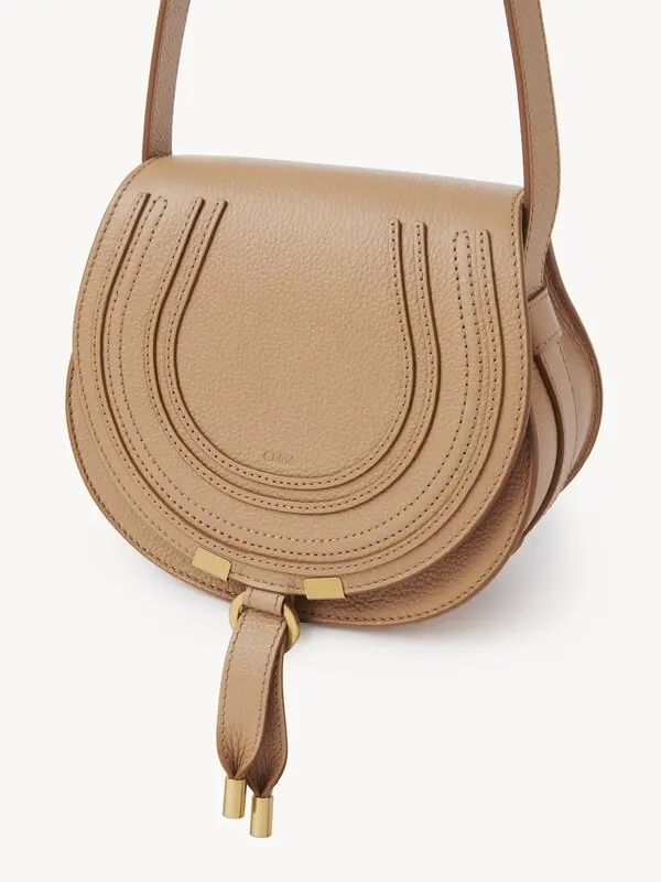 Chloé Marcie Foldover Small Shoulder Bag - Light Tan