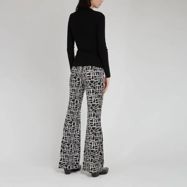 Diane Von Furstenberg Ribbed Cutout Long Sleeve Top