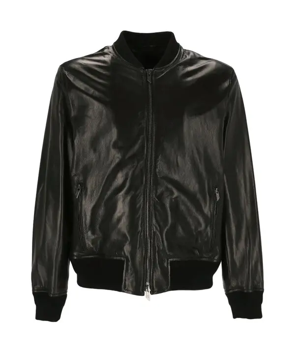 SALVATORE SANTORO Leather Bomber Jacket